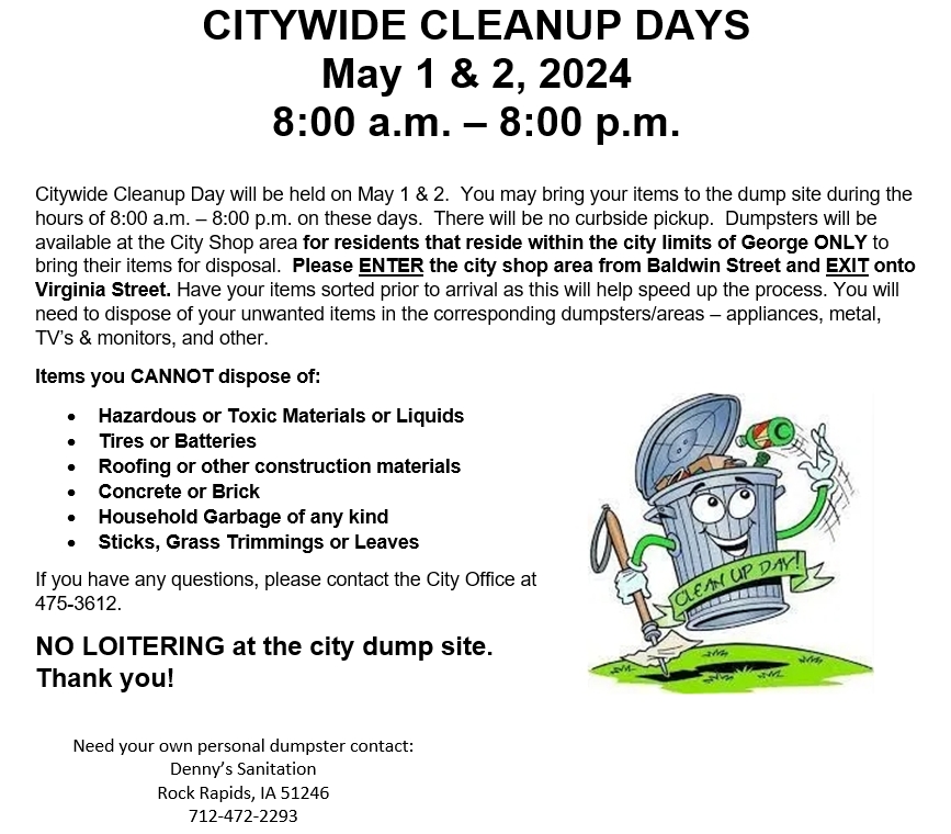 George, Iowa Home Page George, Iowa Official Homepage 2